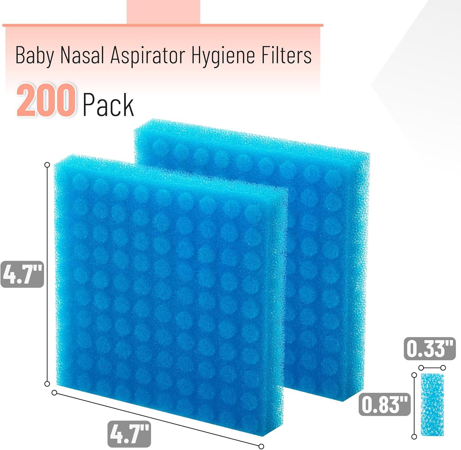 Baby Nasal Aspirator Hygiene Filters, 200 Pack, Nasal Aspirator Filters ...