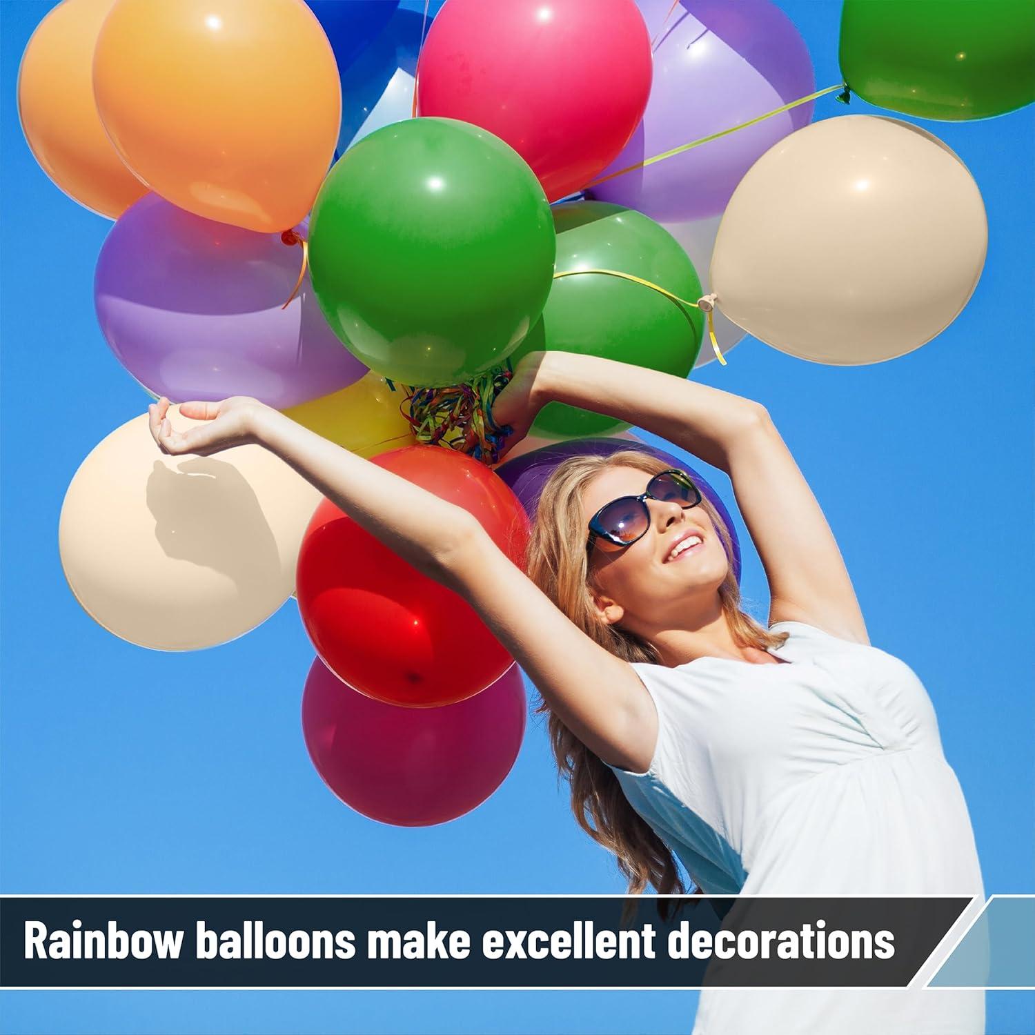 Mr. Pen- 54 Pack Morandi Color Balloons, 12-Inch Rainbow, Latex ...