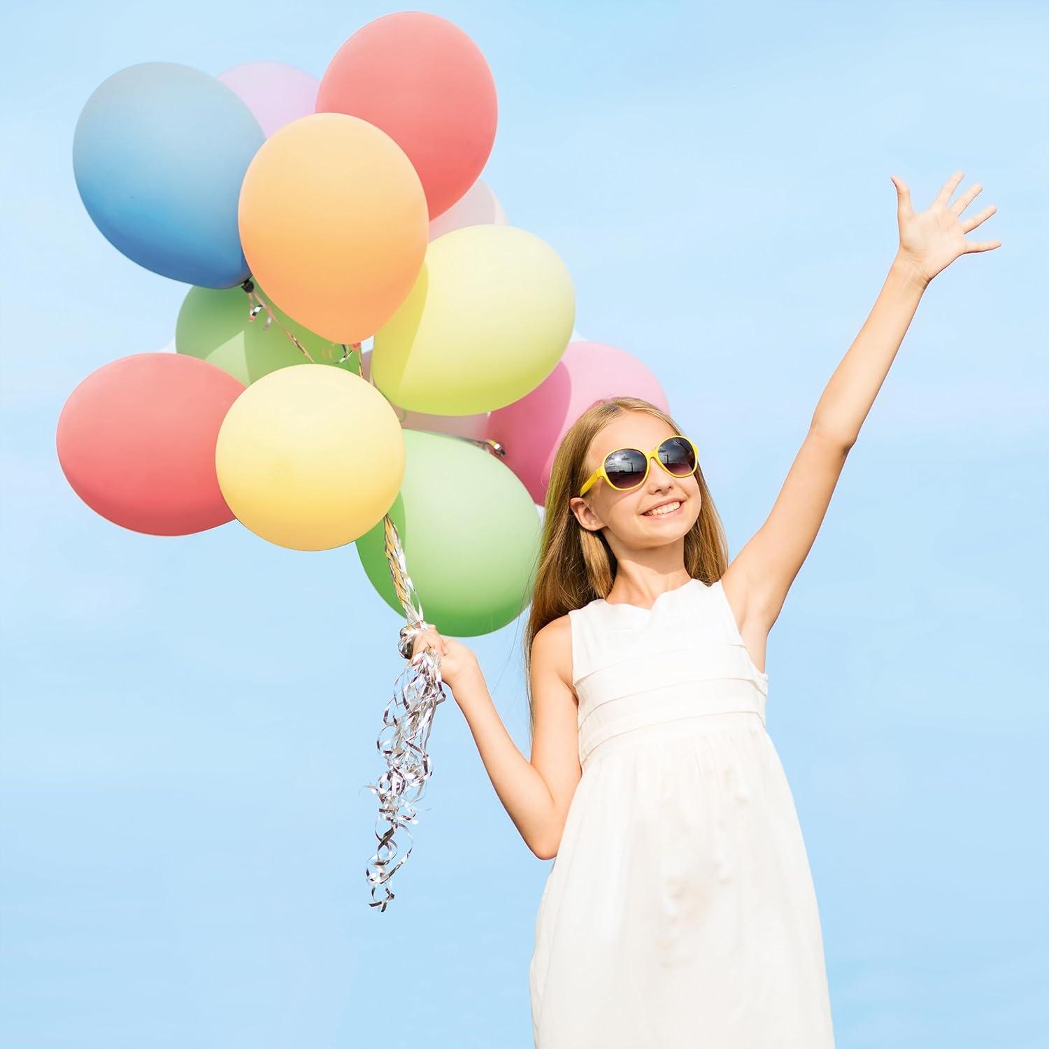 Mr. Pen- 54 Pack Morandi Color Balloons, 12-Inch Rainbow, Latex ...