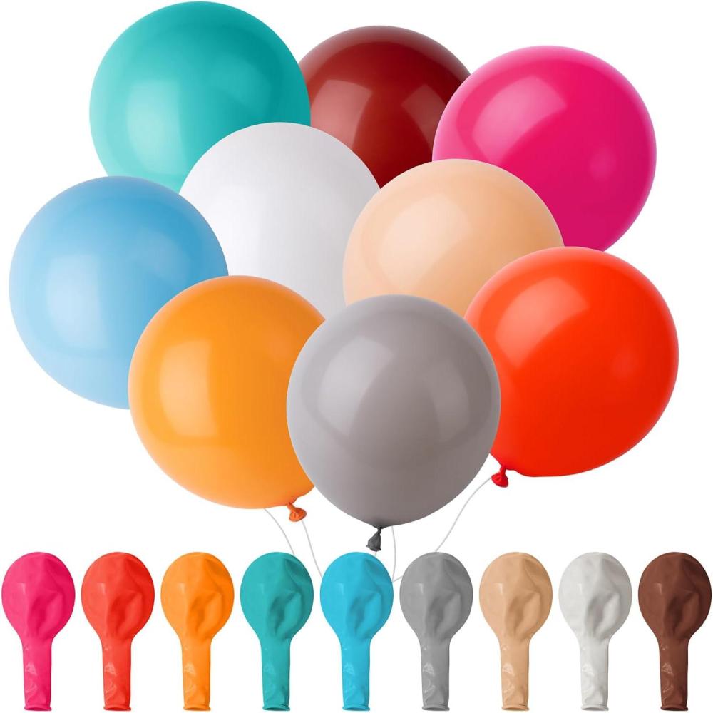 Mr. Pen- 54 Pack Morandi Color Balloons, 12-Inch Rainbow, Latex ...
