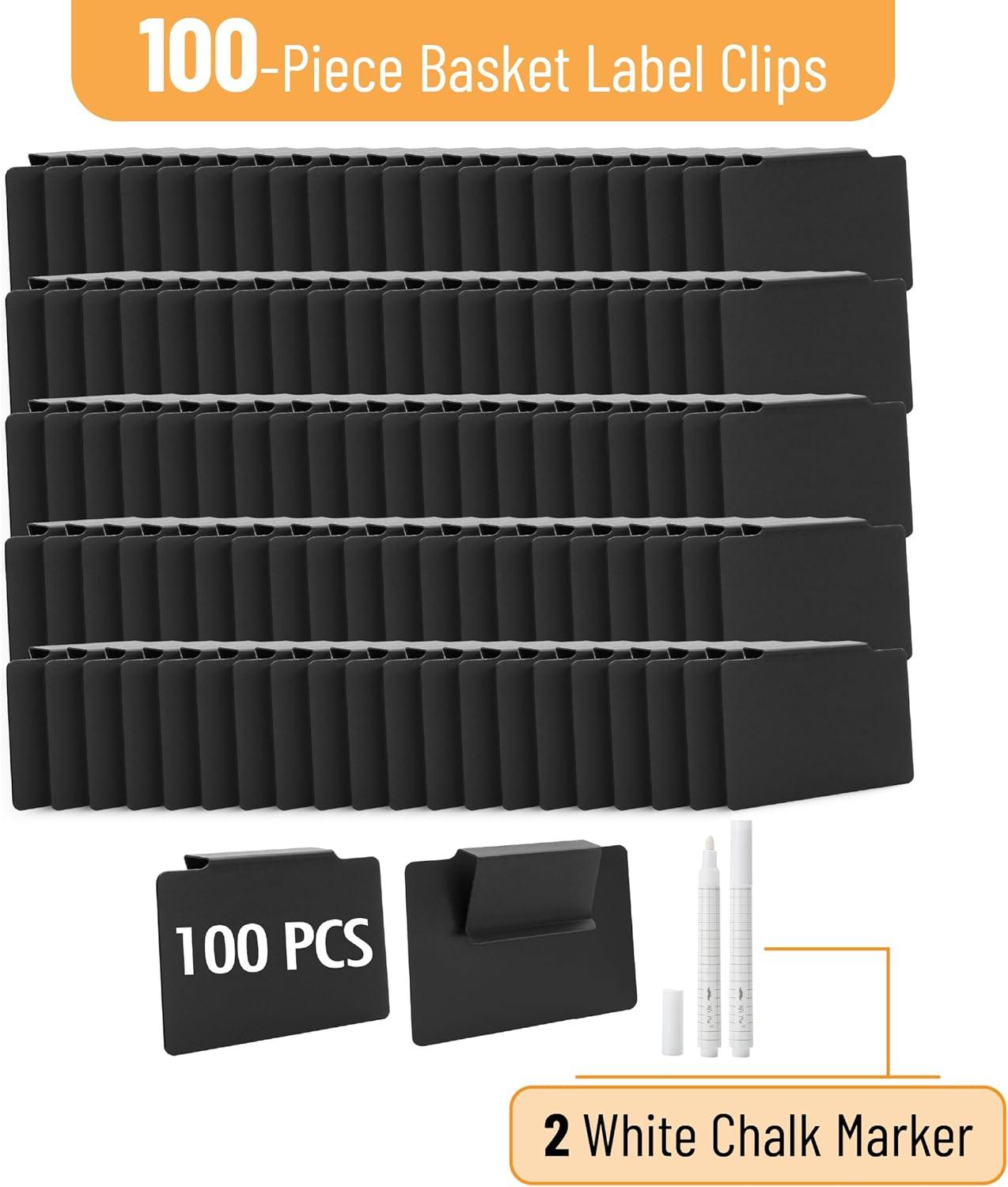 Mr. Pen- Basket Labels Clip On Set, 102 pcs, 100 Removable Bin Labels ...
