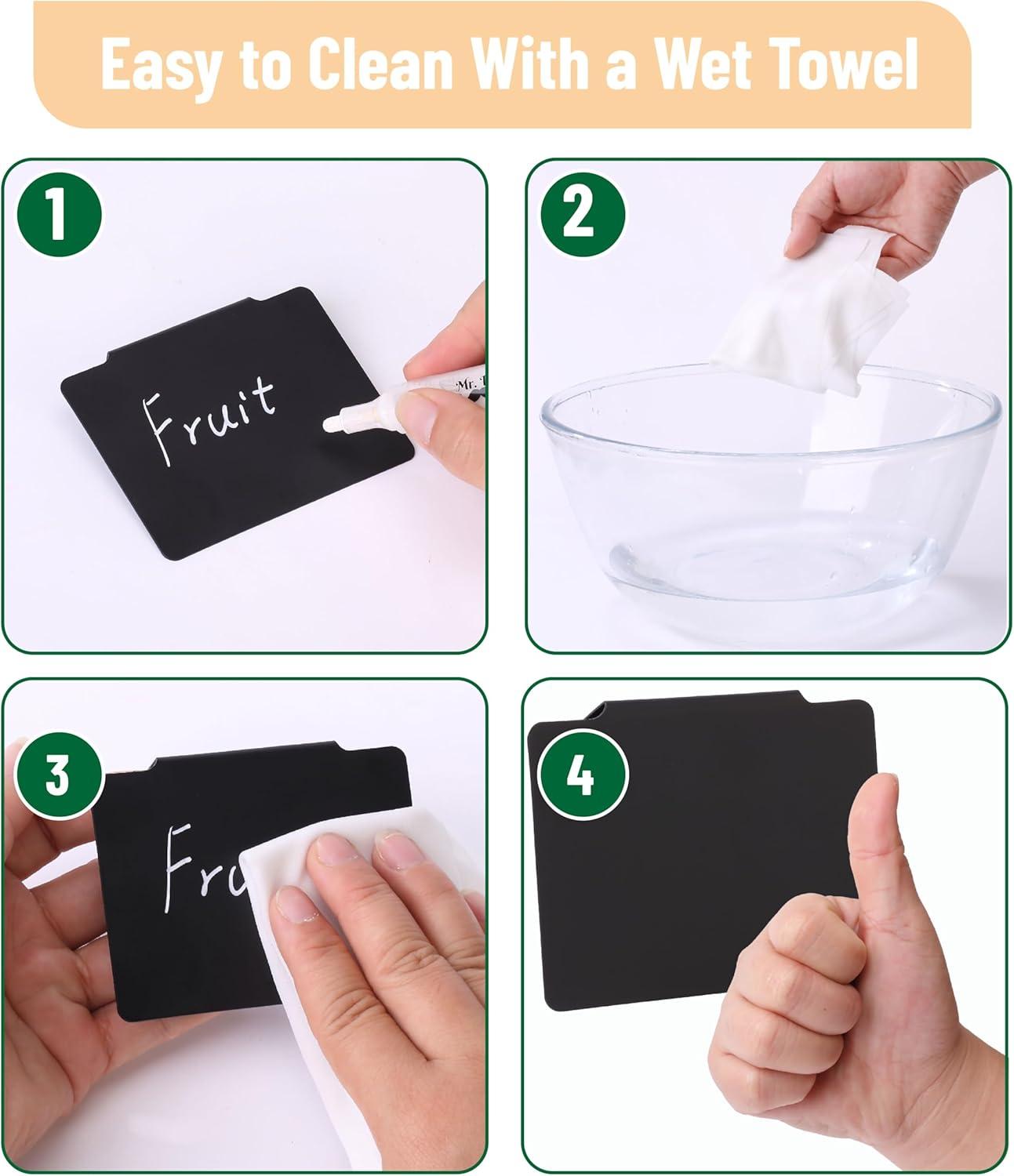 Mr. Pen- Basket Labels Clip On Set, 52 pcs, 50 Removable Bin Labels ...