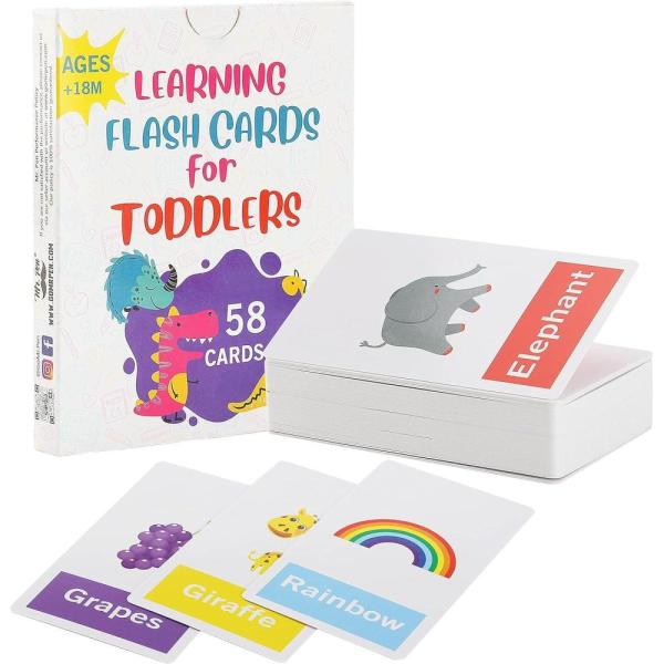 Flashcards For Toddlers Toddler Flash Cards Learning 60 Double Sides ...