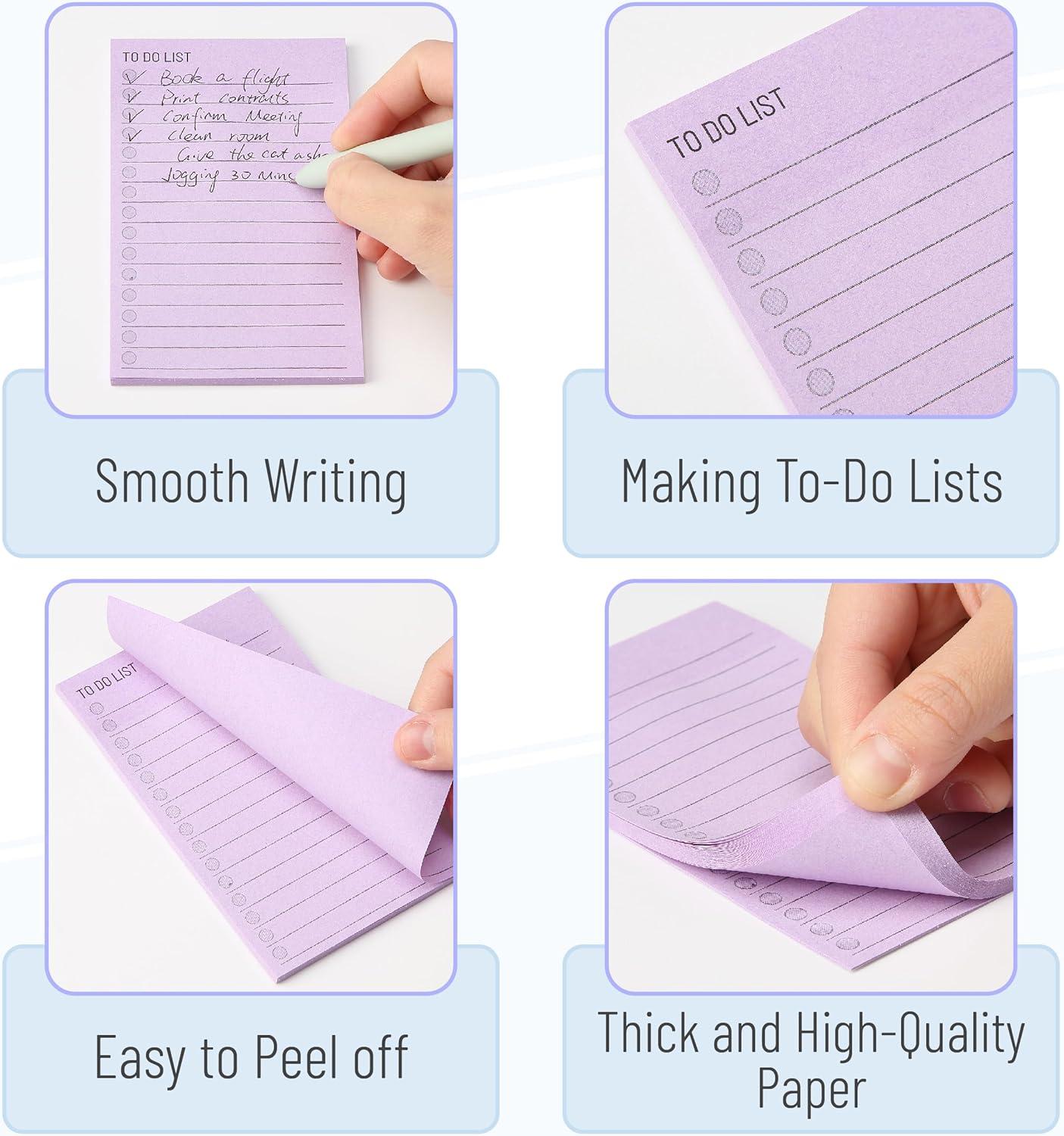 Mr. Pen- Assorted Color 4″x3″ Lined Sticky Notes, 360 Sheets, 9 Pads ...