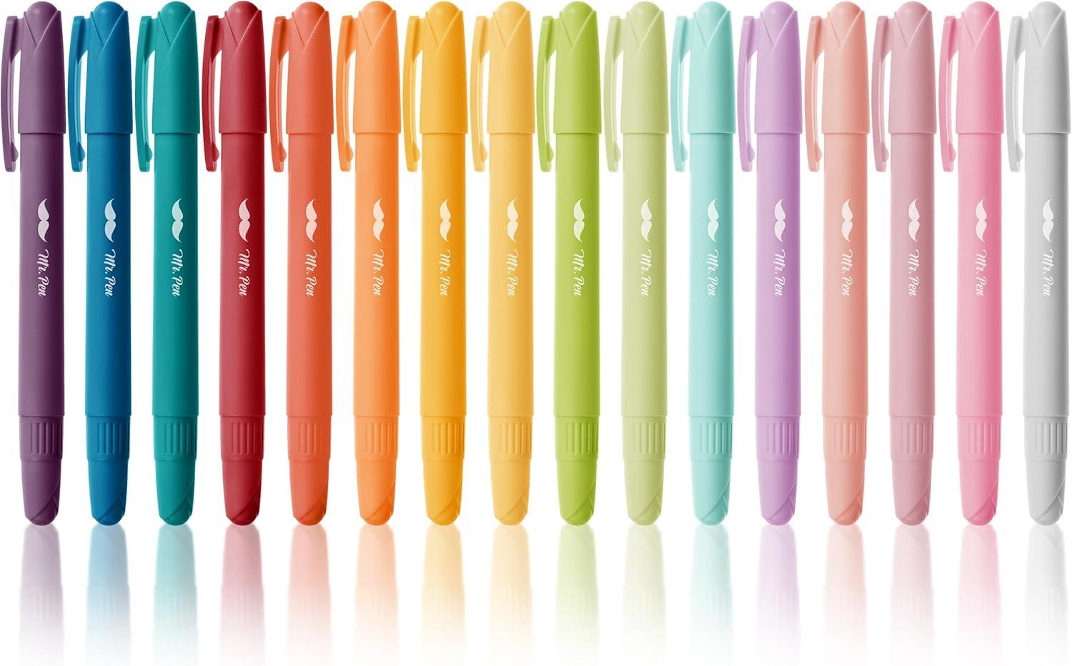 Mr. Pen- Gel Highlighter, 16 Pack Assorted Colors, No Bleed Gel ...
