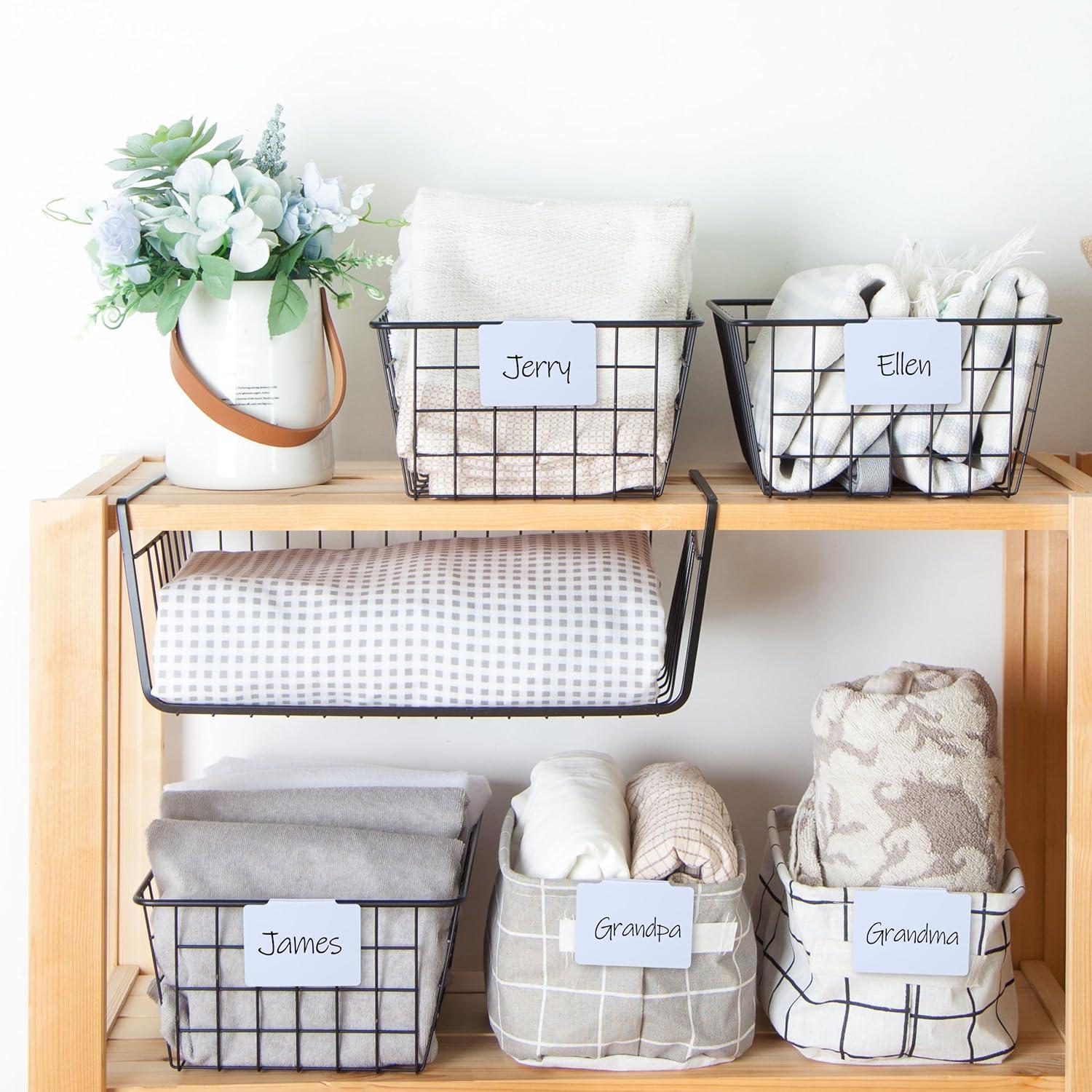 Mr. Pen- Basket Labels Clip On Set, 30 pcs Clip On Labels for Storage ...