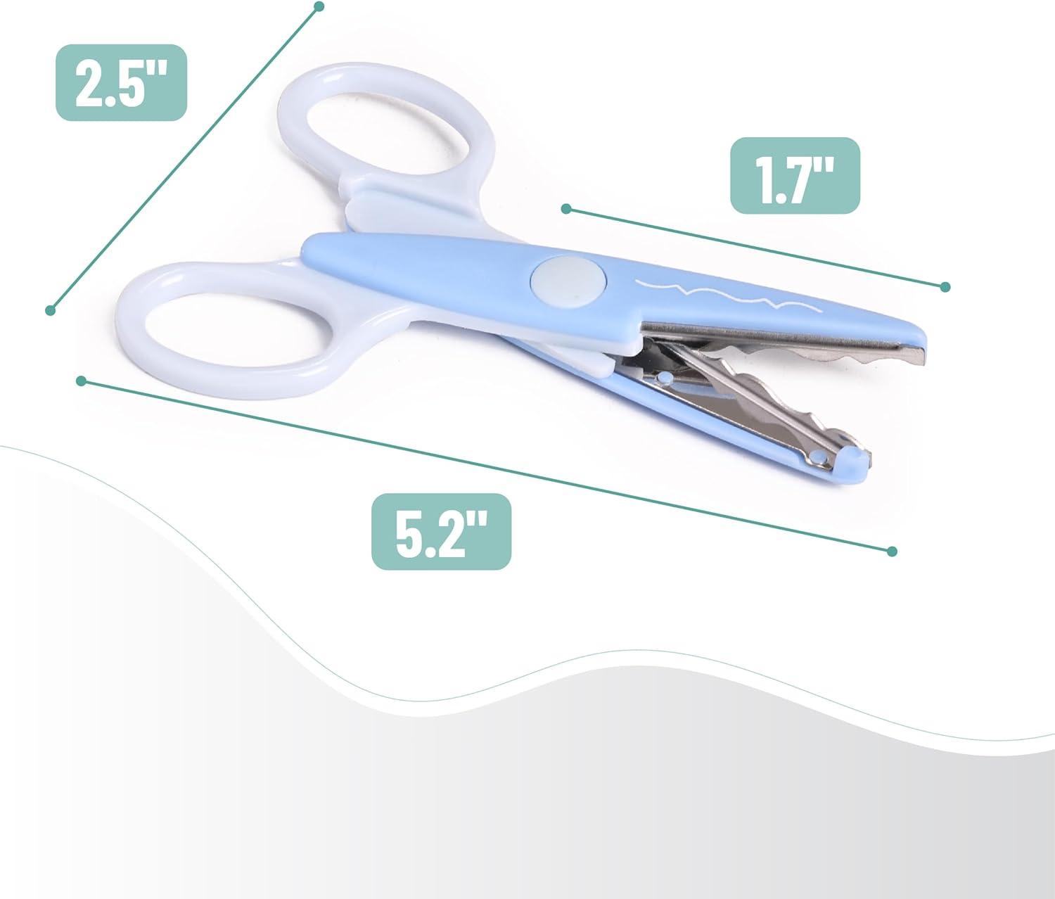 Mr. Pen- Craft Scissors Decorative Edge, 6 Pack, Spring Colors, Zig Zag ...