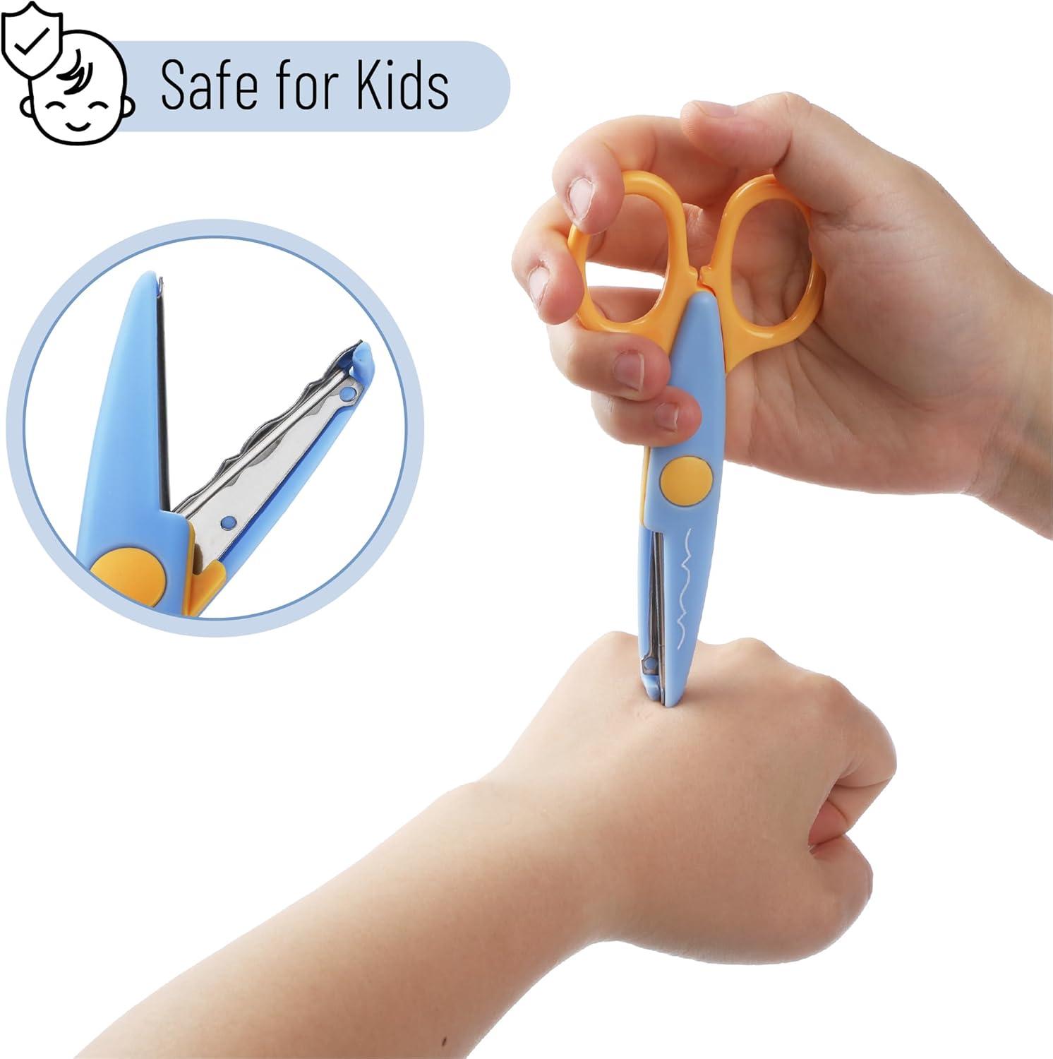 Mr. Pen- Craft Scissors Decorative Edge, 6 Pack, Spring Colors, Zig Zag ...