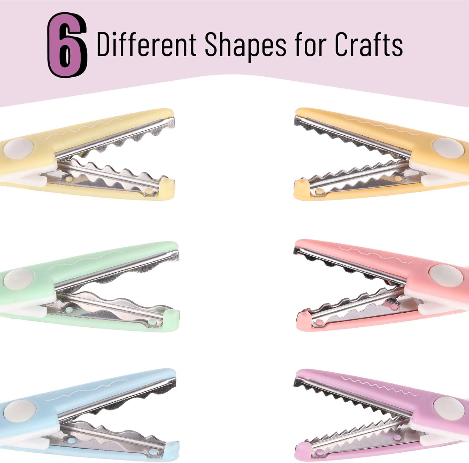 Mr. Pen- Craft Scissors Decorative Edge, 6 Pack, Spring Colors, Zig Zag ...